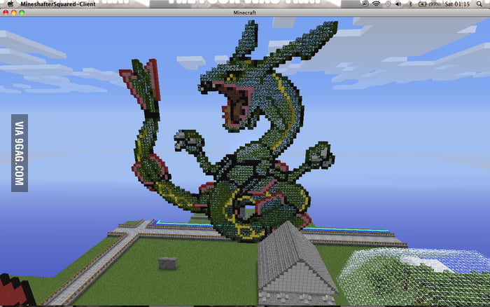 Pixel art in Minecraft - 9GAG