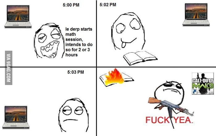 Studying math....LIKE A BOSS xD - 9GAG