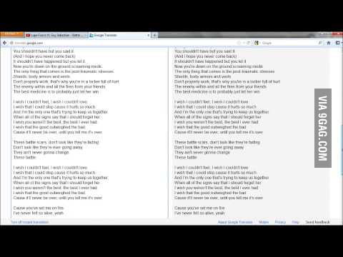 Google translate can rap! - 9GAG