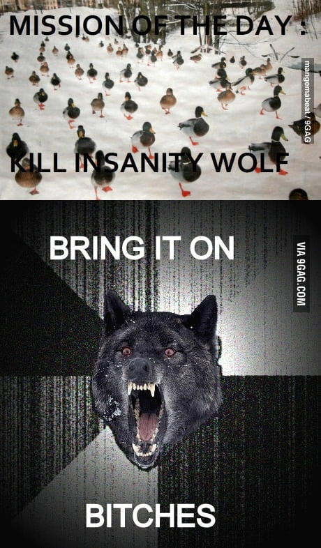 Insanity wolf strikes back - 9GAG