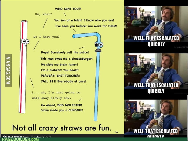 Crazy ass straws - 9GAG