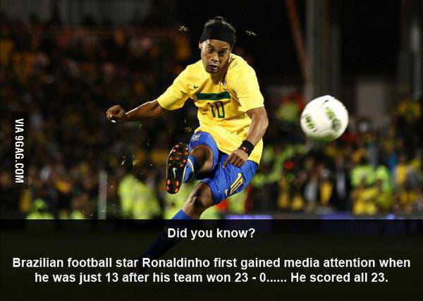 Ronaldinho at his best - 9GAG