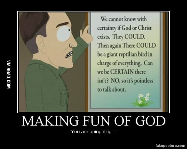 Making fun of god - 9GAG