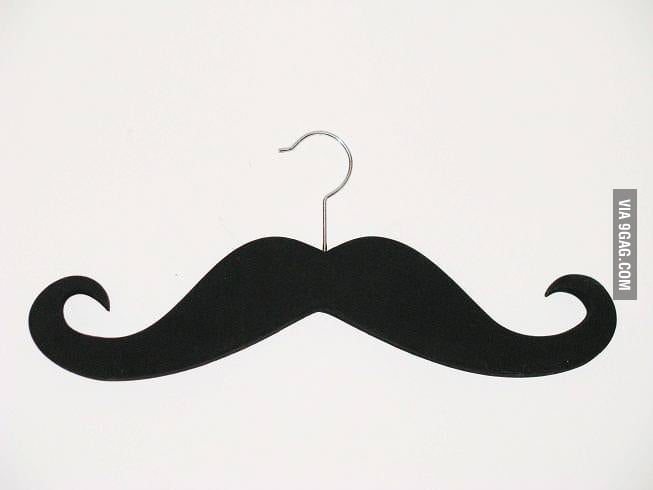 Mustache hanger! - 9GAG