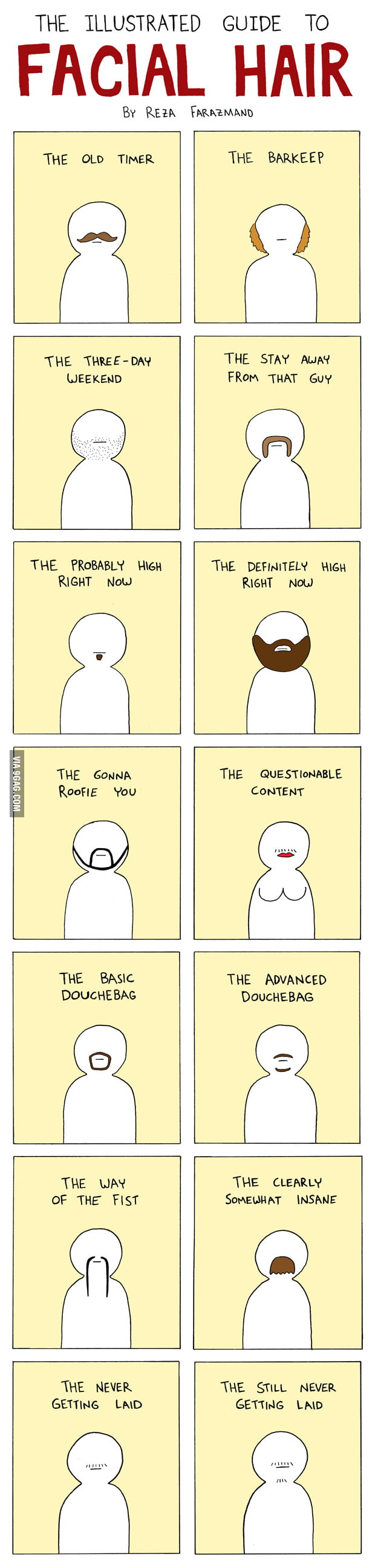 Facial Hair Guide - 9GAG