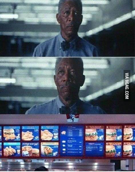 Morgan Freeman in KFC - 9GAG