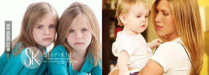 Cali and Noelle - Emma Geller Green (Ross and Rachel's baby) - 9GAG