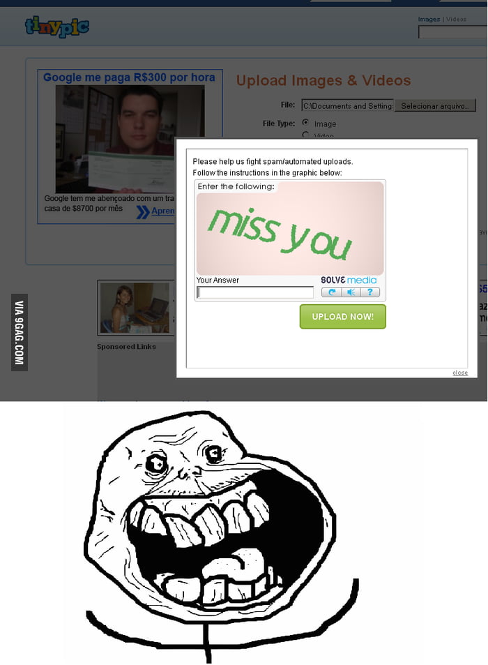 Forever Alone :( - 9GAG