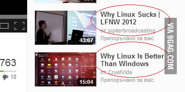 Why Linux sucks?? - 9GAG