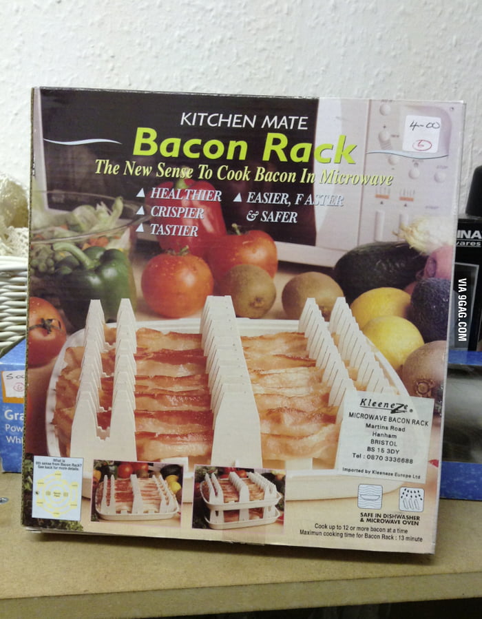 Microwave Bacon Rack - 9GAG