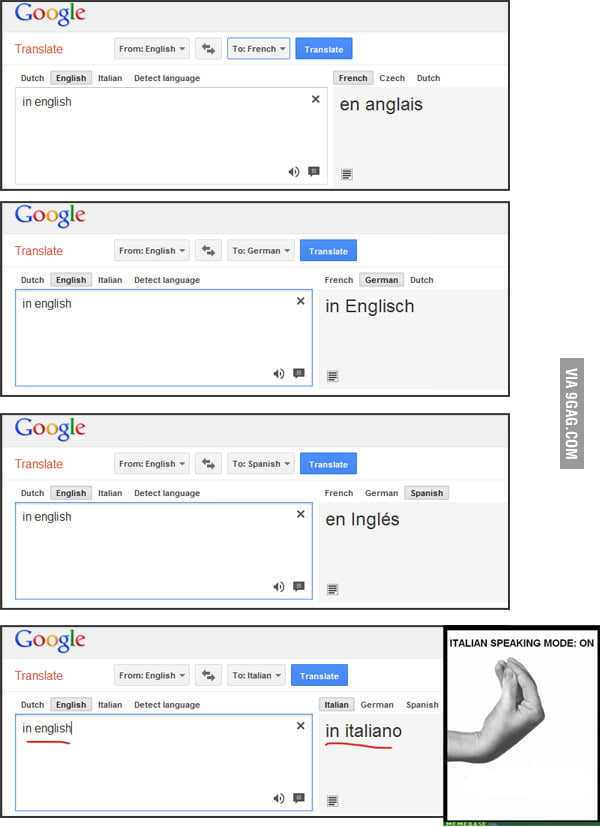 In English, si? - 9GAG