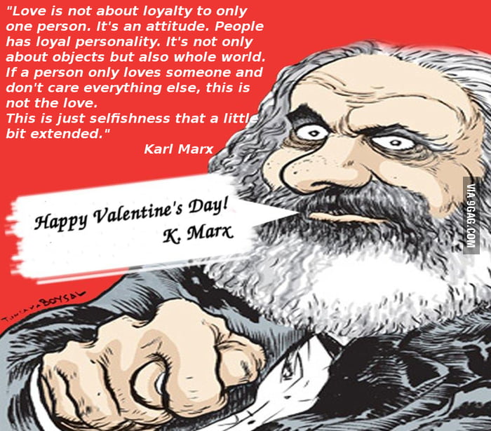 "Happy Valentine's Day" Karl Marx. - 9GAG