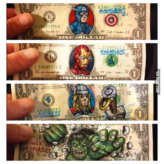 Epic Avengers money! - 9GAG