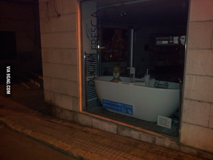 The most creepy shop window ever - 9GAG