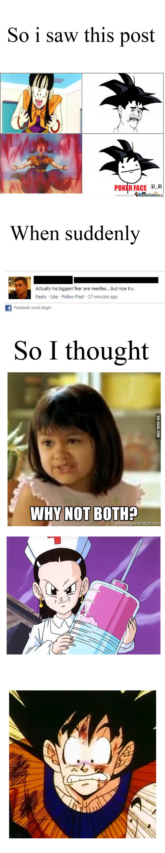 Goku's ULTIMATE Fear. - 9GAG
