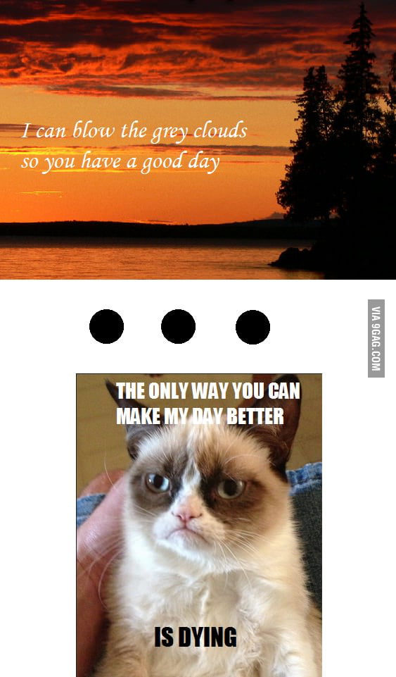 Grumpy Cat likes cloudy days - 9GAG