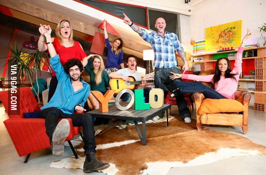 New french scripted reality TV named YOLO... F**K YOU FRANCE - 9GAG