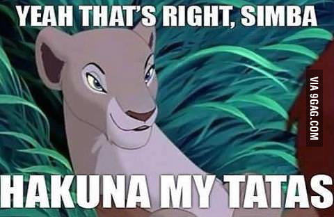 Hakuna My Tatas...If you know what I mean ;) - 9GAG