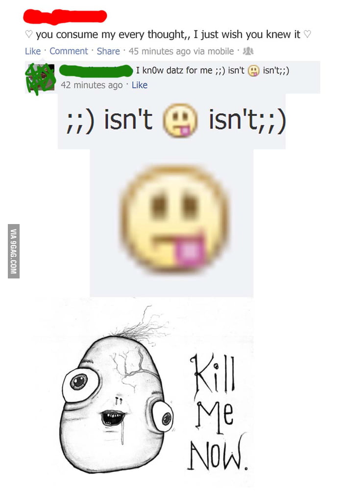 That Facebook smiley.. gets me every time - 9GAG