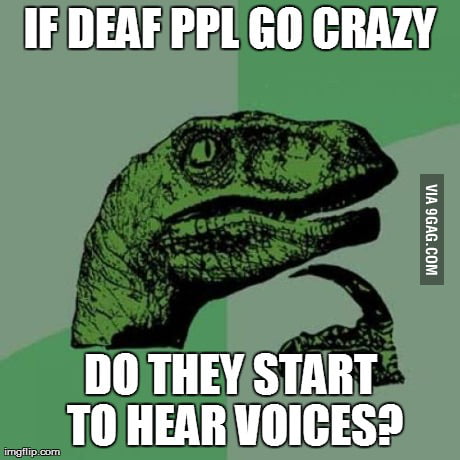 Philoraptor about deaf ppl - 9GAG
