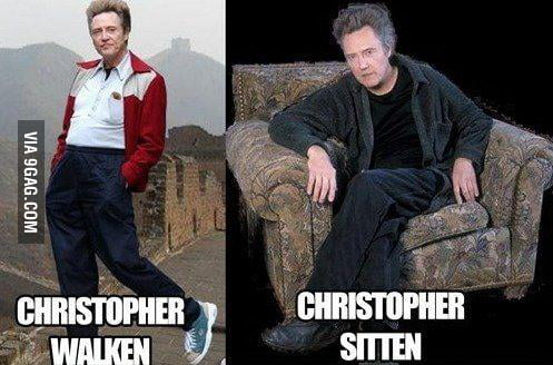 Christopher Walken ---- Christopher Sittin' - 9GAG