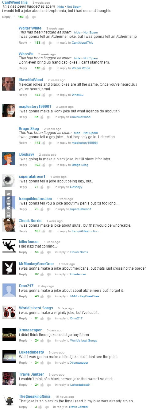 The greatest YouTube comment chain...of all time! - 9GAG