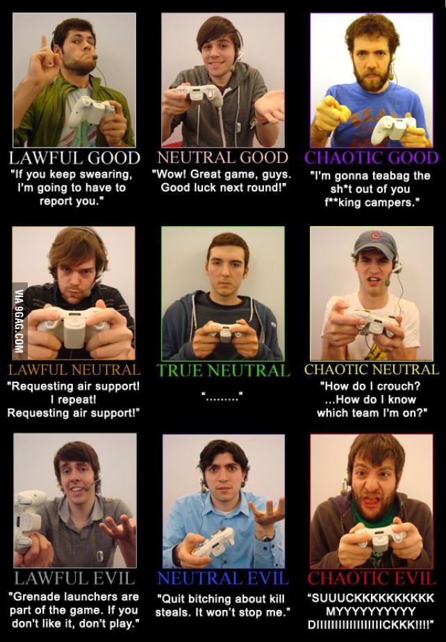 Different types of gamers - 9GAG