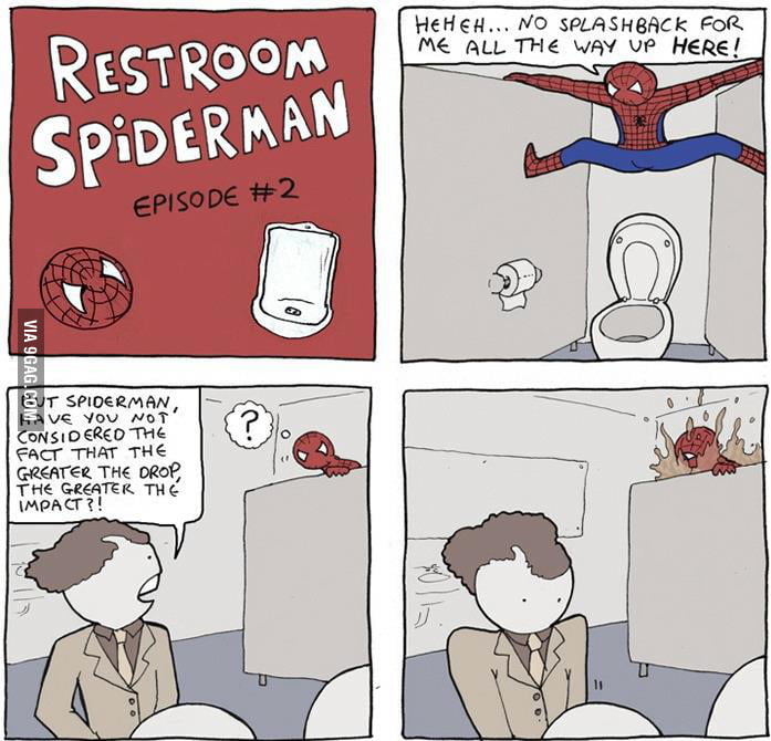Spiderman takes a shit - 9GAG