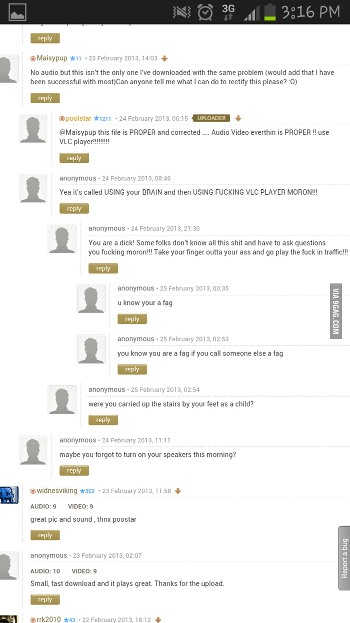 Use f#@#ing VLC player moron - 9GAG