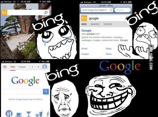 Poor bing - 9GAG