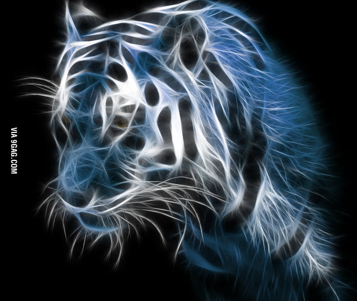 Awesome ghost tiger art - 9GAG