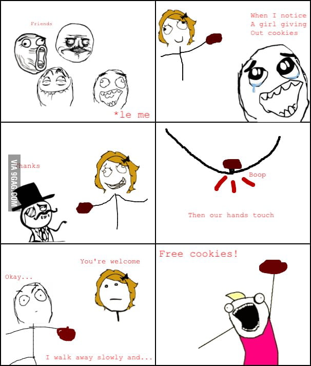 Awkward Cookies 2, His view - 9GAG
