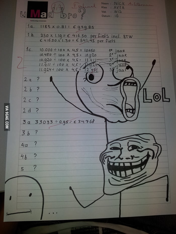 LOL U MATH BRO?! - 9GAG
