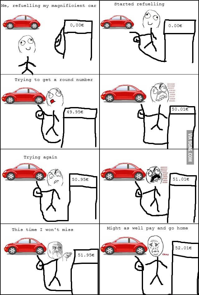 Gas station rage - 9GAG