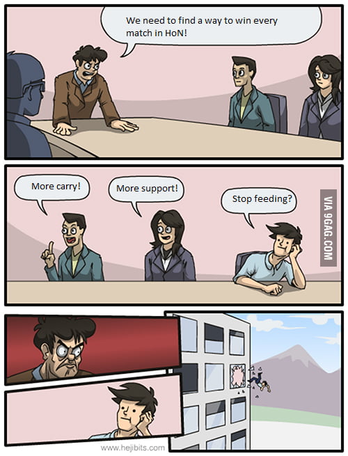Classic HoN-clan boardroom meeting. - 9GAG