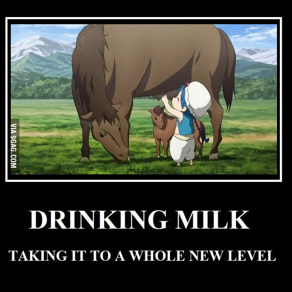 Drinking milk - 9GAG