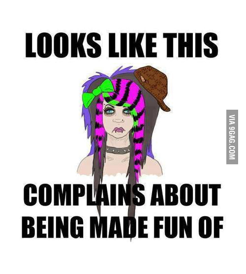 Scrumbag emo girl - 9GAG
