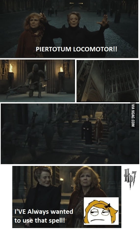 Piertotum Locomotor Minerva McGonagall - 9GAG
