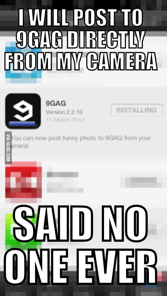9gag app updated to support upload from camera - 9GAG