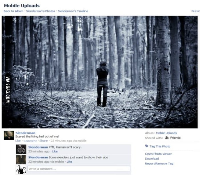 Meanwhile, in a slenderer universe... - 9GAG