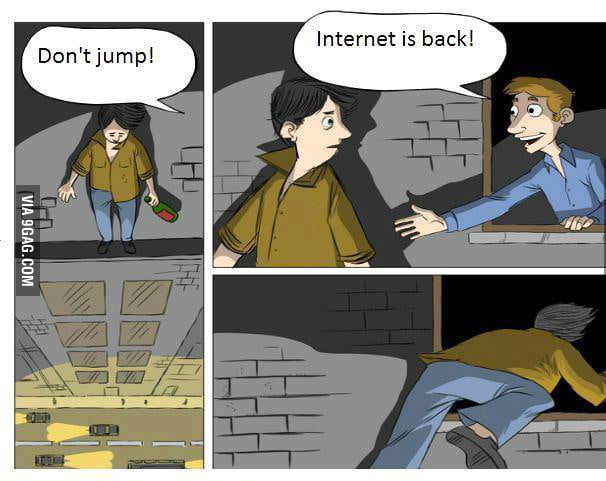 Don't Jump! The Internet is Back! - 9GAG