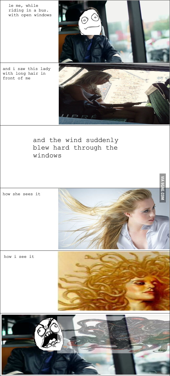 Long hair rage - 9GAG
