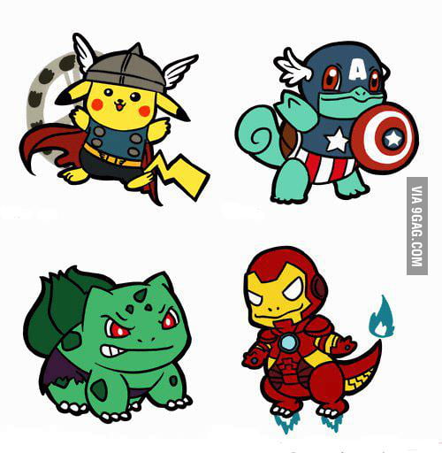 Pokémon Assemble - 9GAG