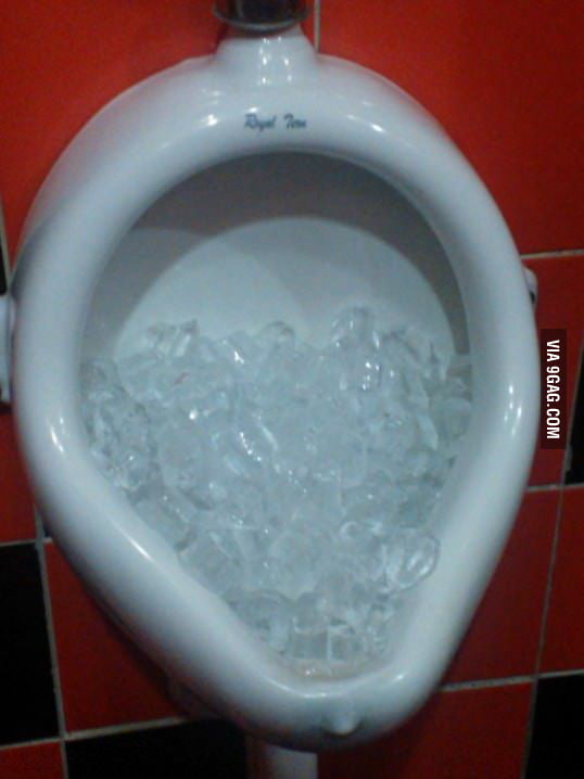 Oops.... I peed some ice cubes. - 9GAG