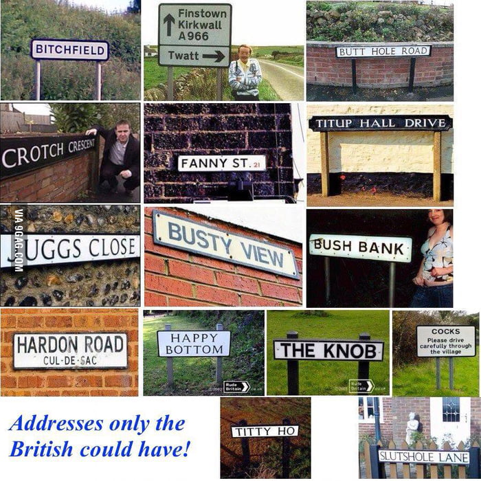 Funny Place Names In Britain 9GAG
