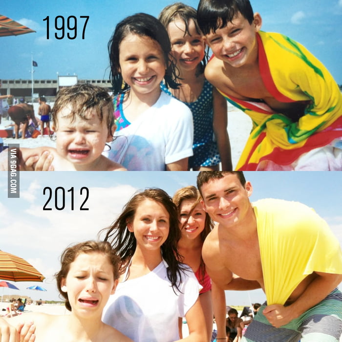 Recreate old family photos - 9GAG