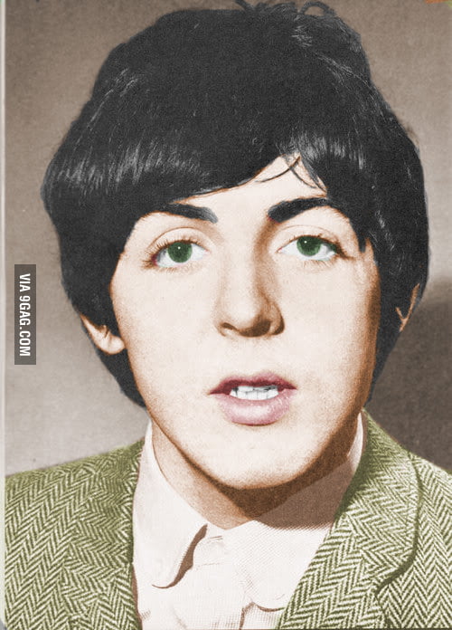 Paul McCartney colorized photo - 9GAG