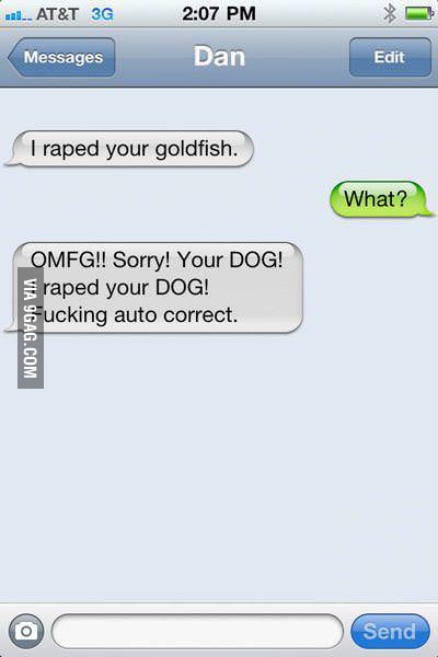 Autocorrect fail. - 9GAG