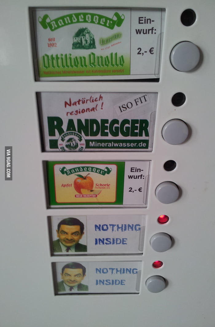Vending machine in a German hotel. - 9GAG