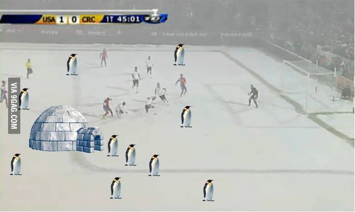 Football on ice costa rica for the winter olympics - 9GAG